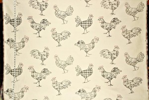 Rooster Chicken Toile Fabric | Brickhouse Fabrics