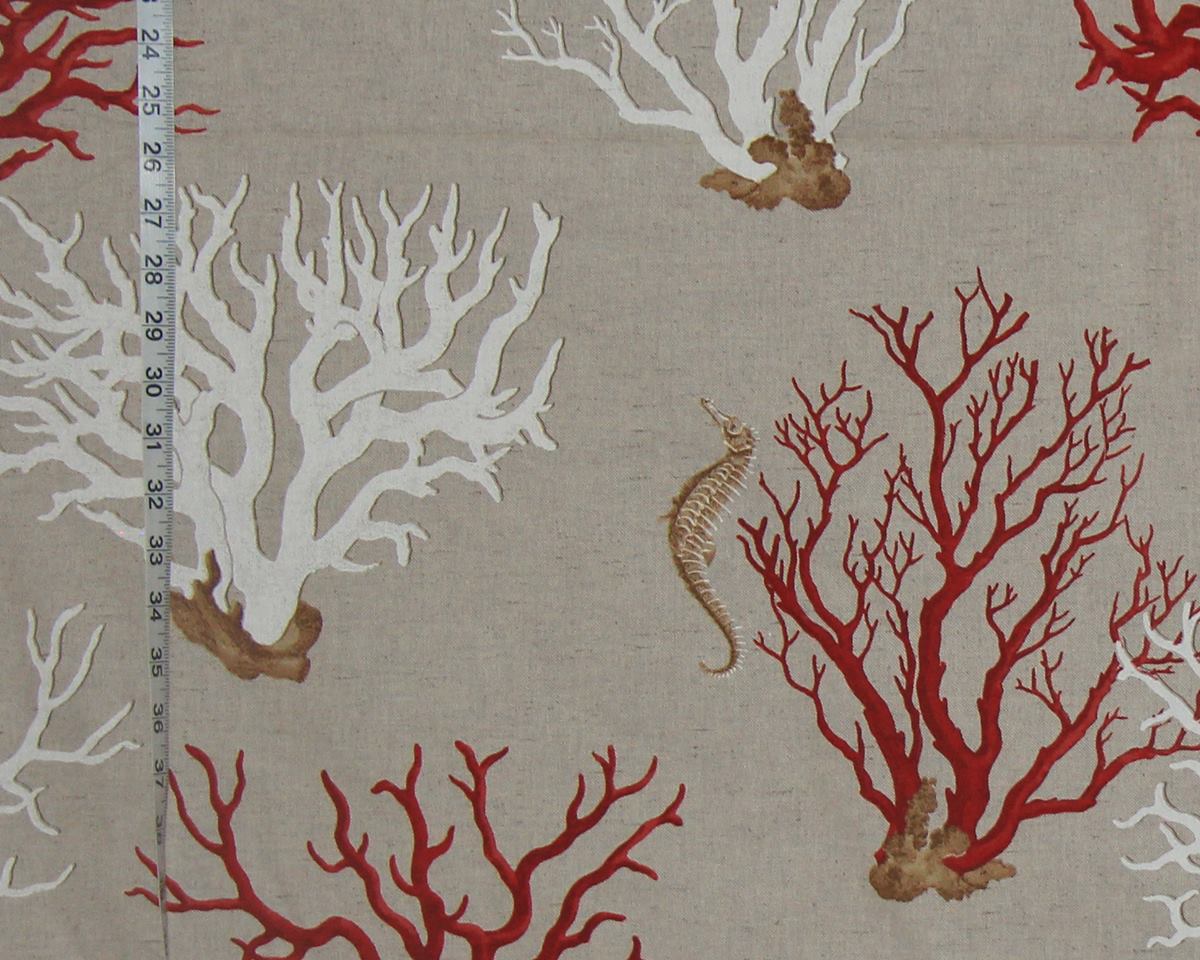 Red Coral Fabric